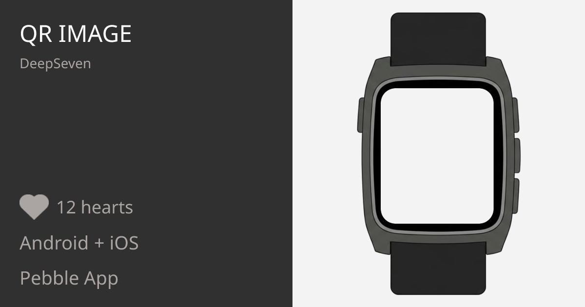 QR Image - Pebble Appstore