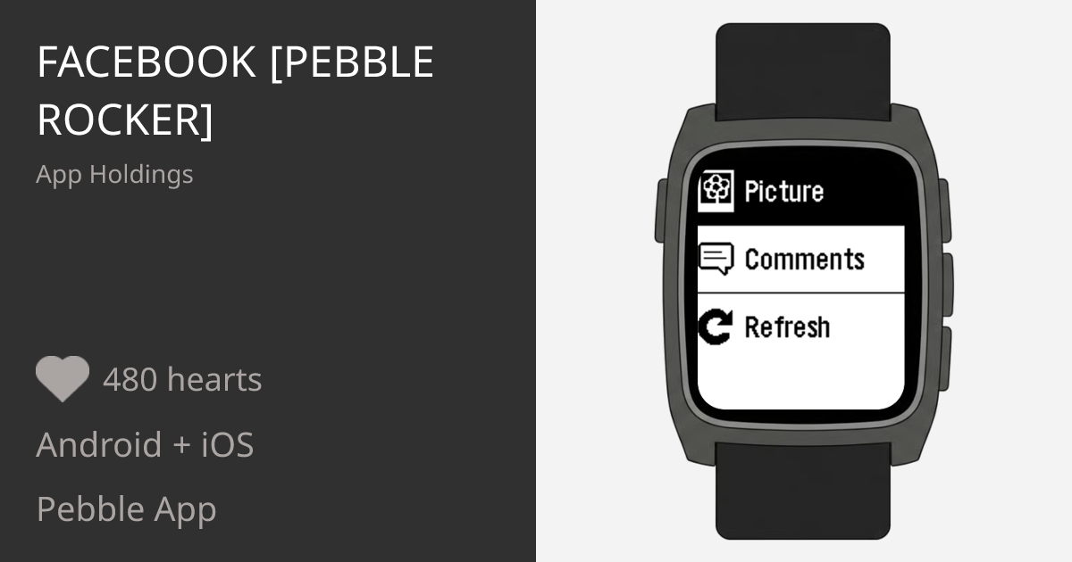 Facebook [Pebble Rocker] - Pebble Appstore