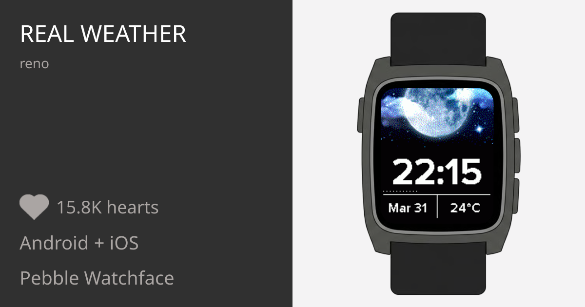 Real Weather - Pebble Appstore