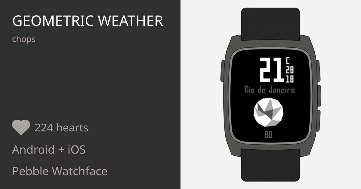 Geometric Weather - Pebble Appstore