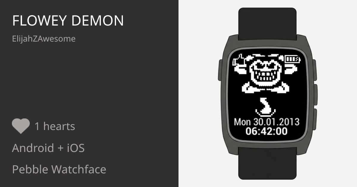 Flowey demon - Pebble Appstore